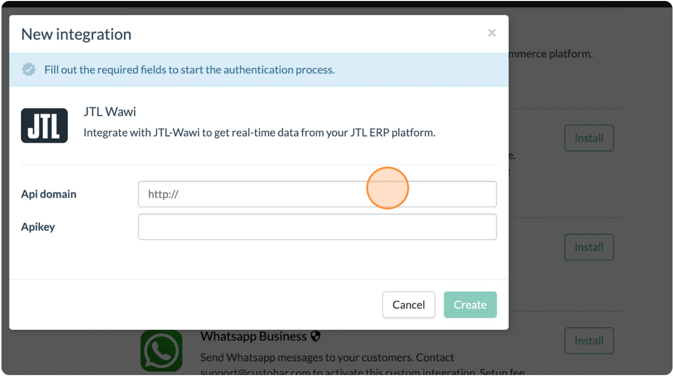 How to connect JTL Wawi with Custobar?