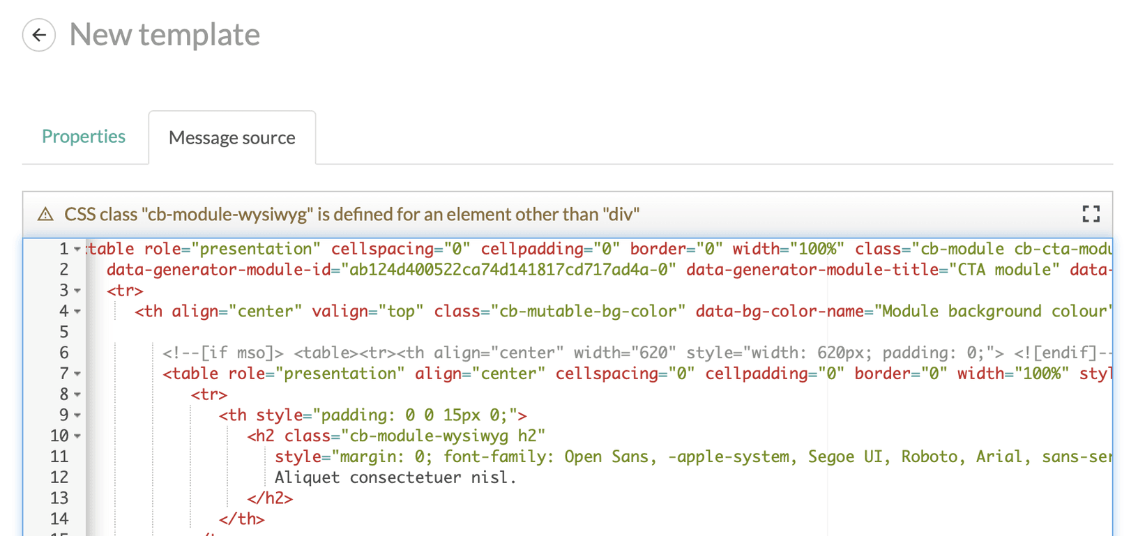How to add a call-to-action (CTA) module into email templates?